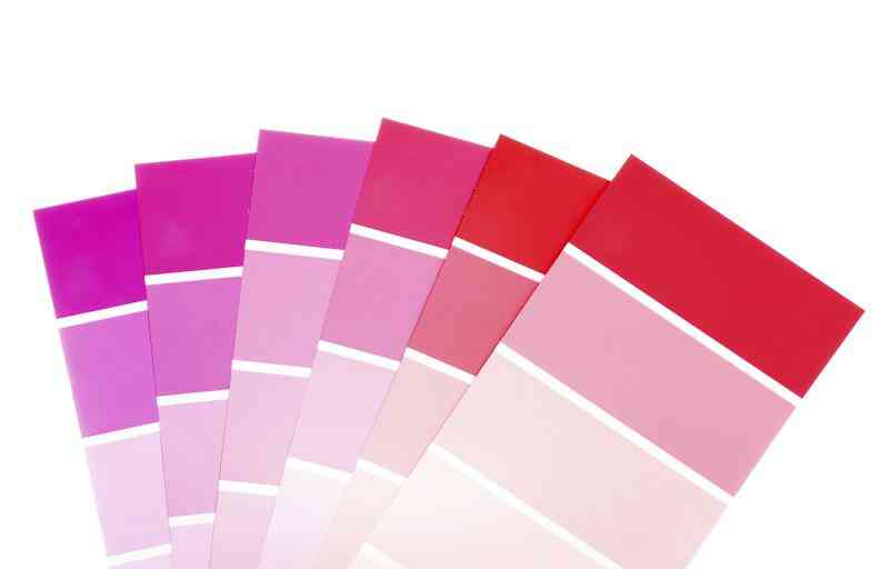 Diferentes Nombres para Tonos de Rosa