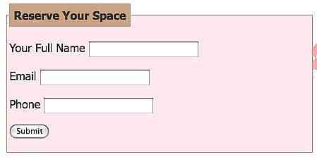 Cómo el Estilo de un Fieldset y Legend Con CSS
