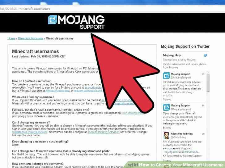 Cómo Cambiar Tu nombre de Usuario de Minecraft