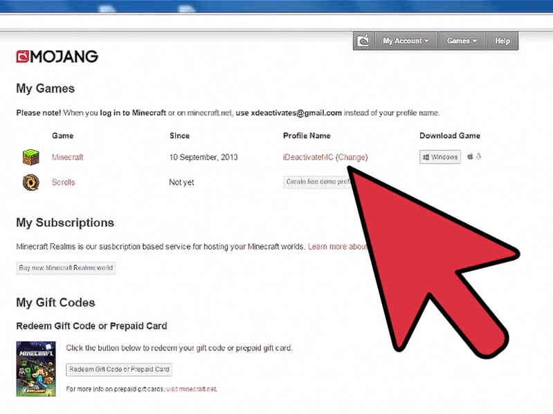 Cómo Cambiar Tu nombre de Usuario de Minecraft