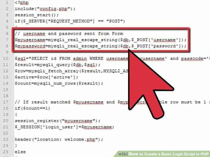 Cómo Crear un Basic Script de inicio de Sesión en PHP