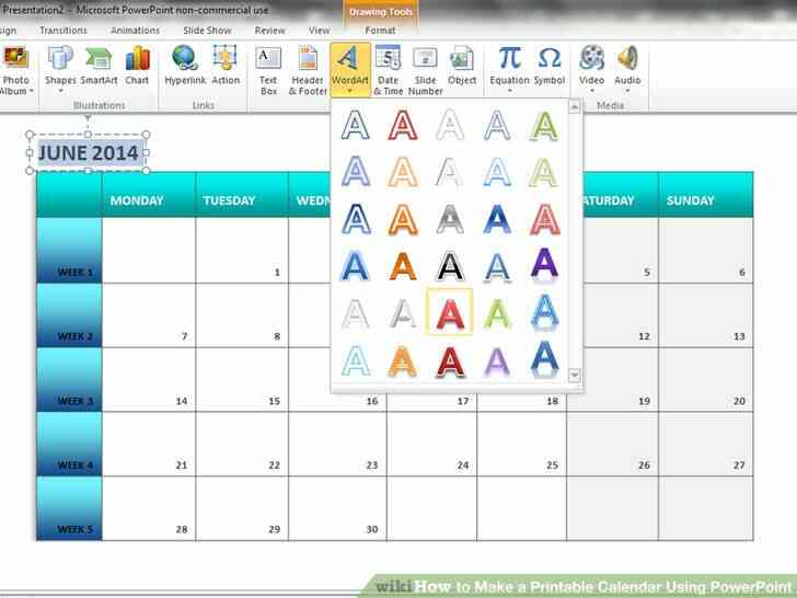 Cómo Hacer un Calendario Imprimible Uso de PowerPoint