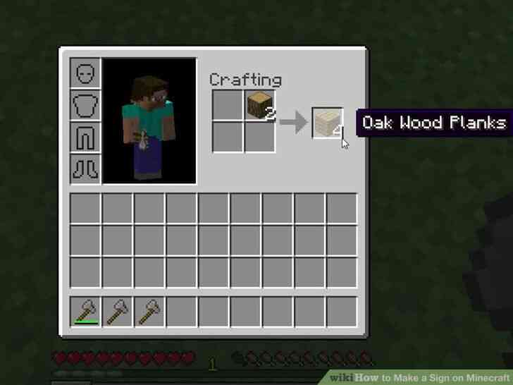 Cómo Hacer un Letrero en Minecraft