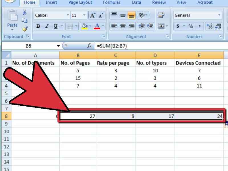 Cómo Utilizar la Función Suma en Microsoft Excel