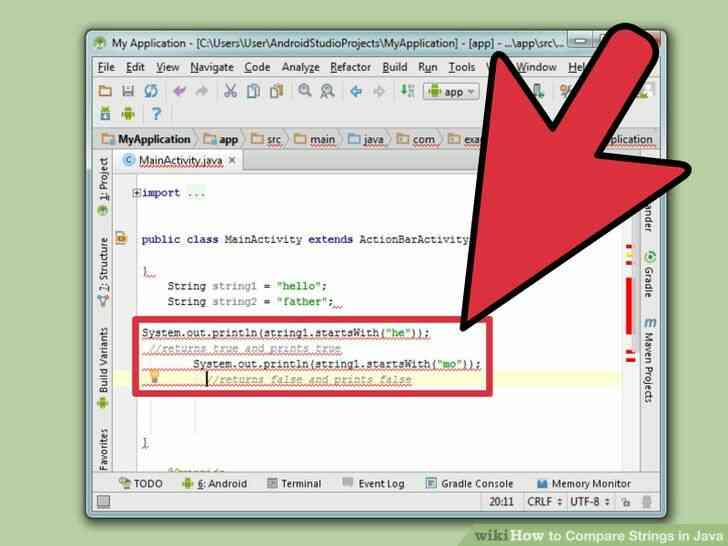 Cómo Comparar Cadenas de caracteres en Java