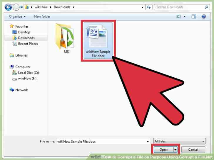 Cómo Corromper un Archivo en el Propósito de Usar un Corrupto File.Net
