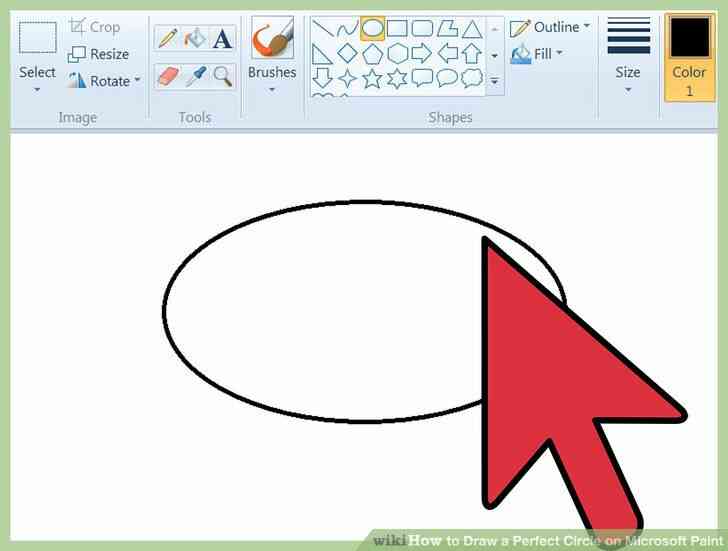 Cómo Dibujar un Círculo Perfecto en Microsoft Paint