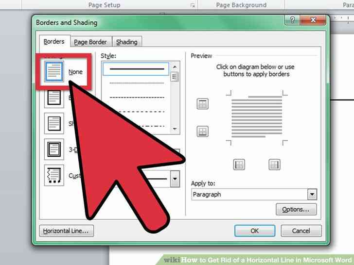 Cómo Deshacerse de una Línea Horizontal en Microsoft Word Cómo Deshacerse de una Línea Horizontal en Microsoft Word