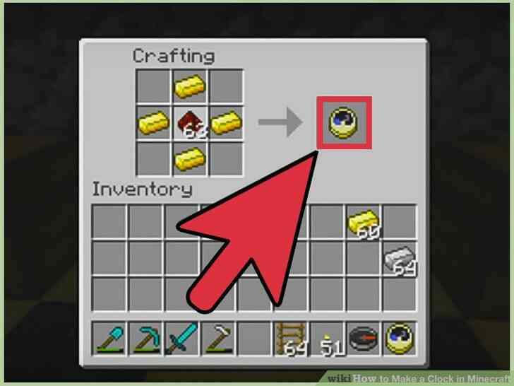Cómo Hacer un Reloj en Minecraft