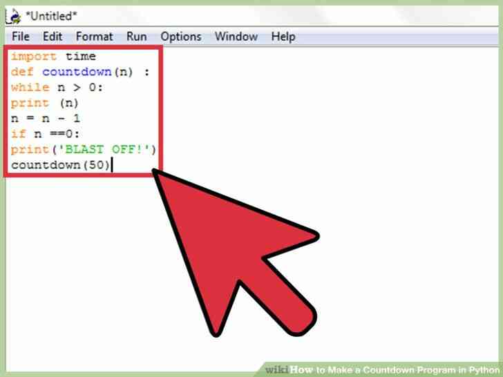 Cómo Hacer una cuenta Regresiva Programa en Python