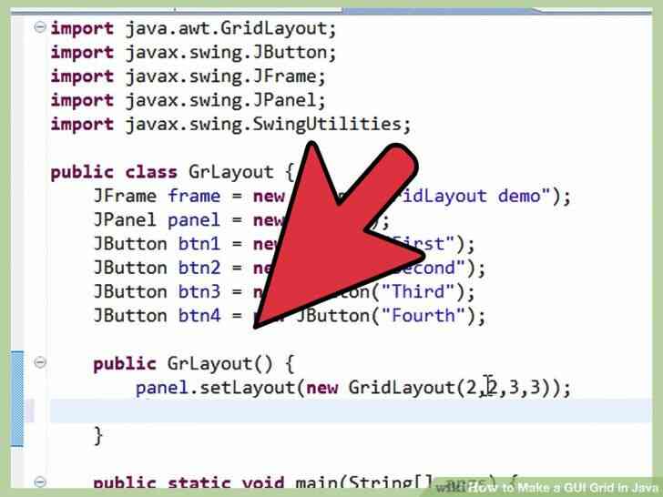 Cómo Hacer una interfaz gráfica de usuario de la Cuadrícula en Java