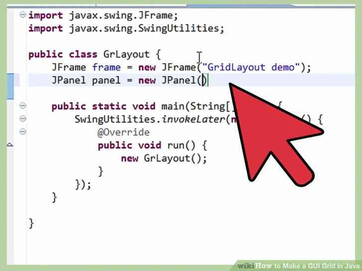 Cómo Hacer una interfaz gráfica de usuario de la Cuadrícula en Java