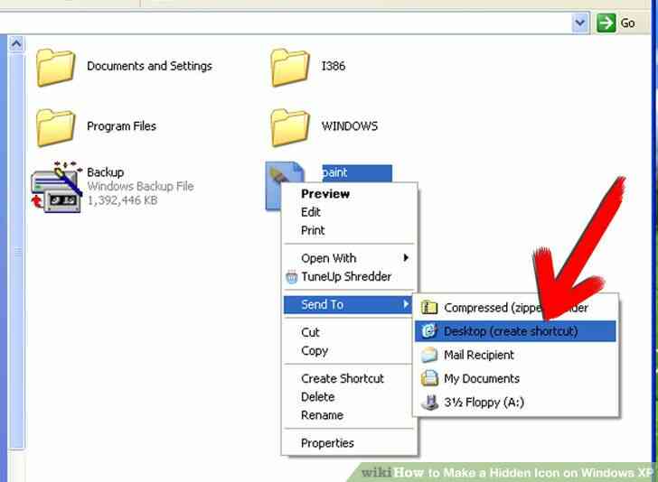 Cómo Hacer un Icono Oculto en Windows XP