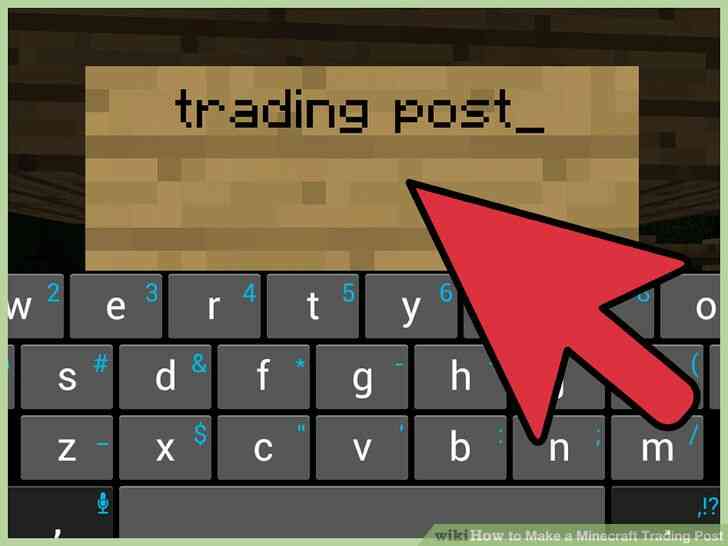 Cómo Hacer un Minecraft Trading Post
