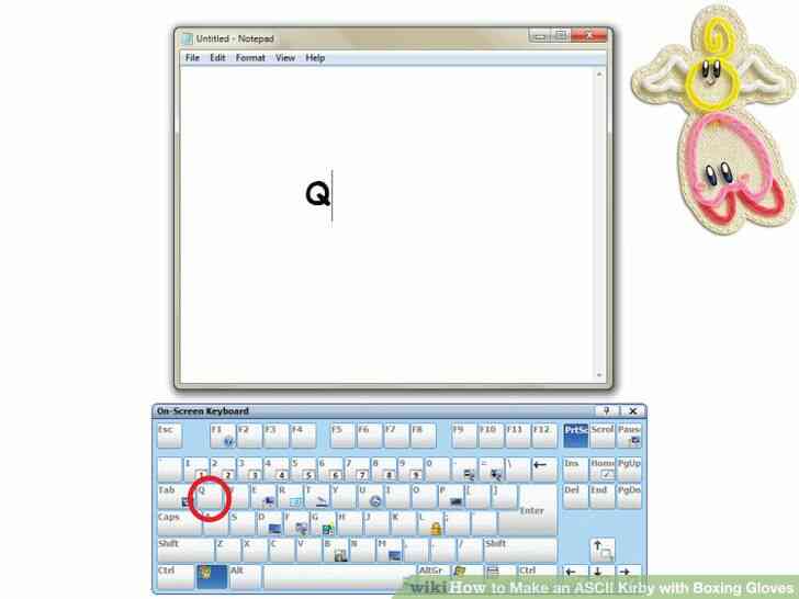 Cómo Hacer un ASCII Kirby con Guantes de Boxeo