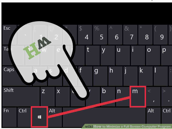 Cómo Minimizar un Programa de Ordenador de Pantalla Completa