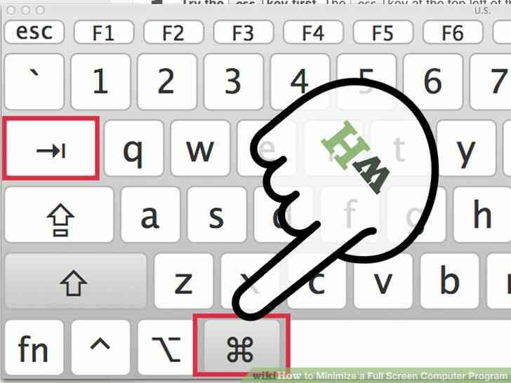Cómo Minimizar un Programa de Ordenador de Pantalla Completa