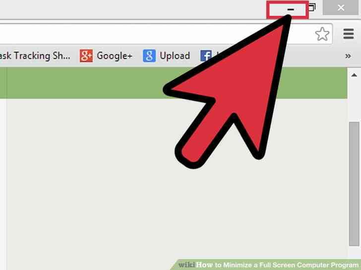 Cómo Minimizar un Programa de Ordenador de Pantalla Completa