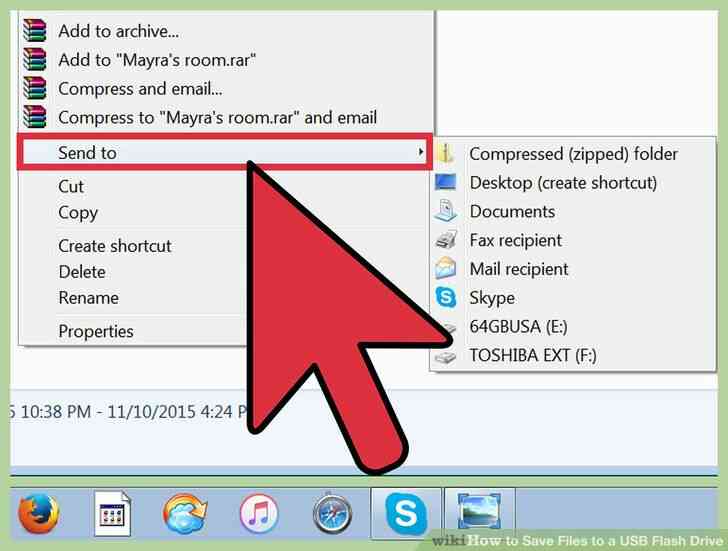 Cómo Guardar Archivos en una Unidad Flash USB