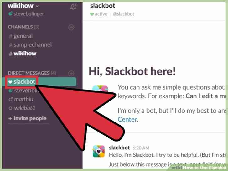 Cómo Utilizar Slackbot