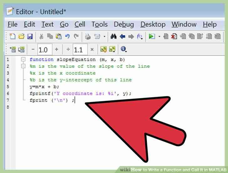 Cómo Escribir una Función, y Se llama en MATLAB