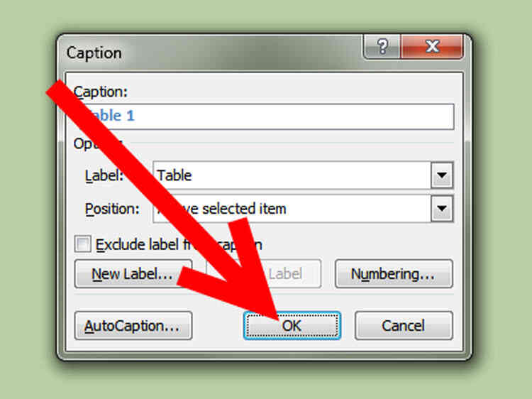 Cómo Agregar un Título a una Tabla en Word
