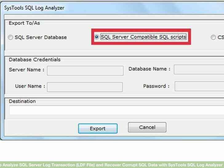 Cómo Analizar el Log de SQL Server Transacción (Archivo LDF) y Recuperar Corruptos de Datos SQL ...
