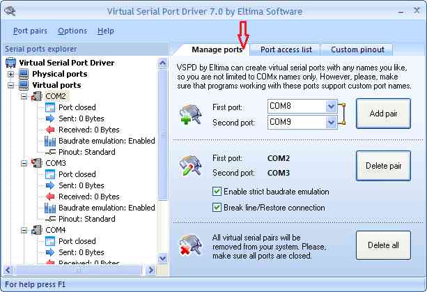 Cómo Crear el Puerto COM Virtual con Virtual Serial Port Driver
