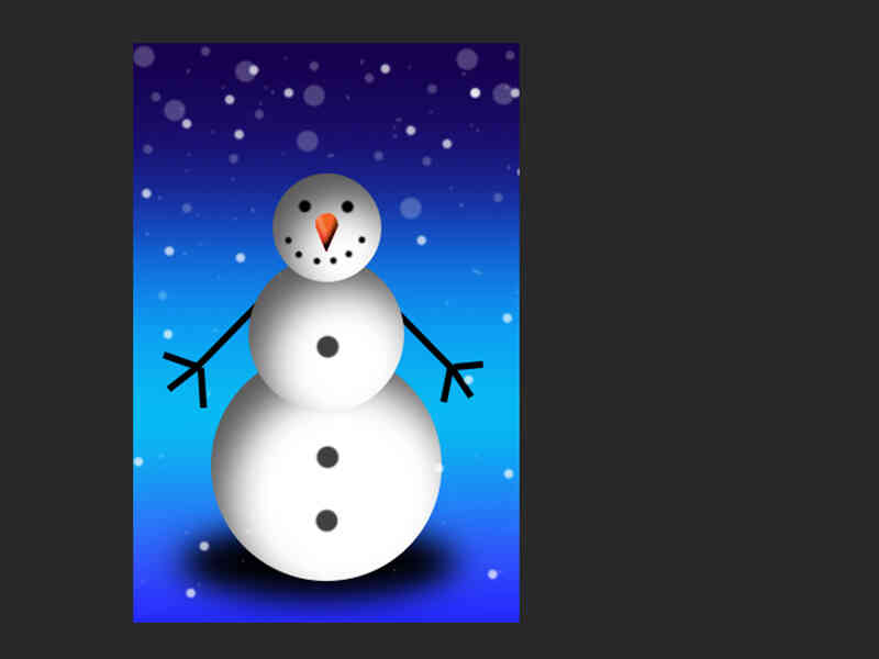 Cómo Crear un muñeco de Nieve con Adobe Photoshop