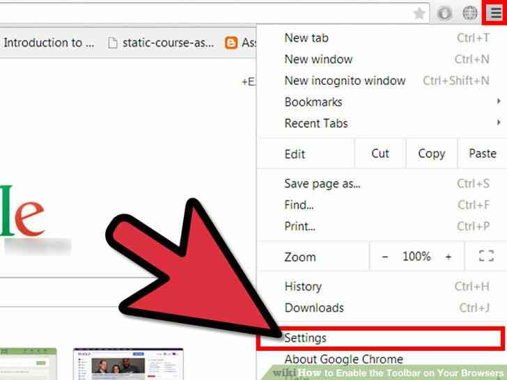 Cómo Habilitar la Barra de herramientas en los Navegadores
