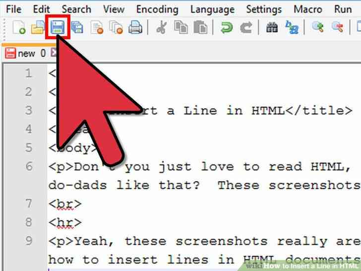 Cómo Insertar una Línea en HTML