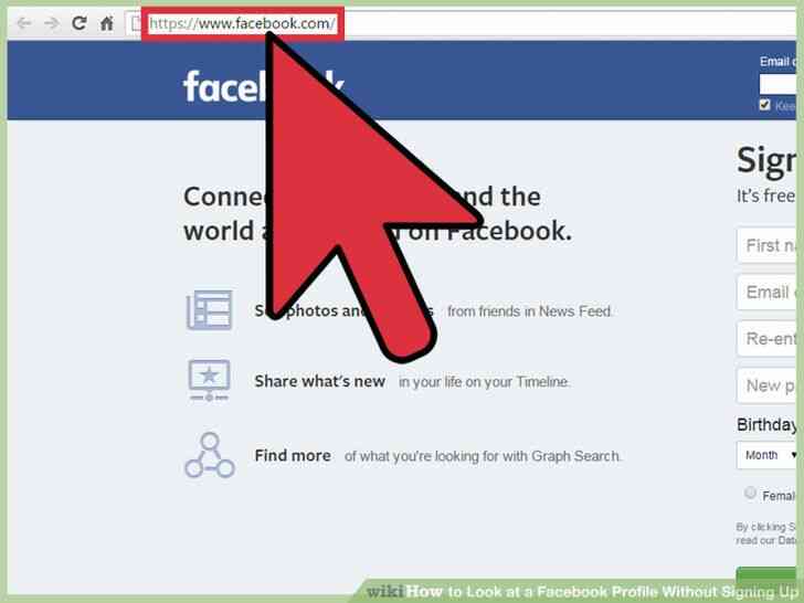 Cómo Mirar un Facebook de Perfil Sin necesidad de registrarse