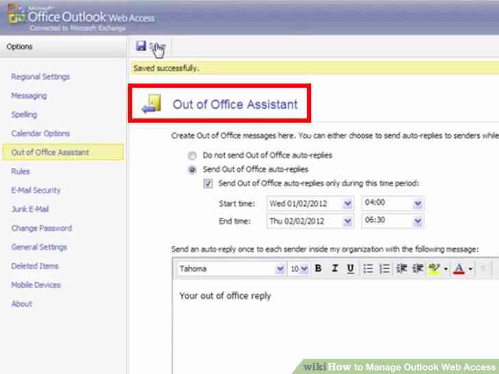 Cómo Administrar Outlook Web Access