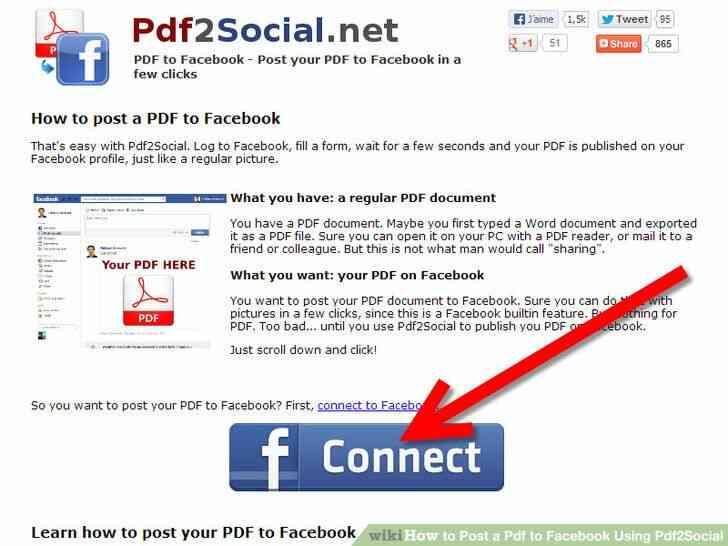 Cómo Publicar un Pdf en Facebook Utilizando Pdf2Social