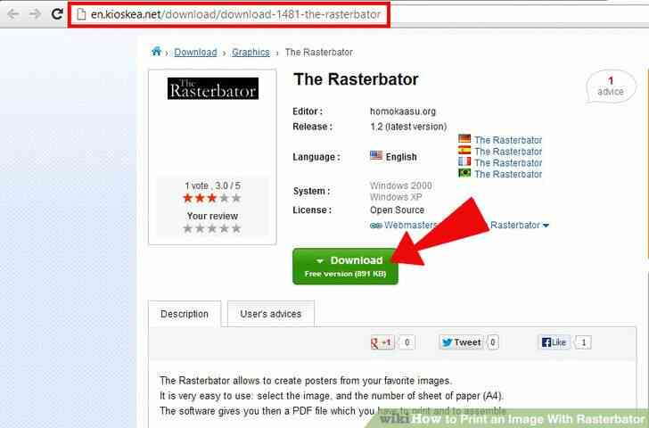 Cómo Imprimir una Imagen Con Rasterbator