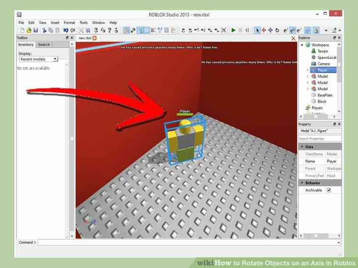 Cómo Rotar los Objetos en un Eje en Roblox