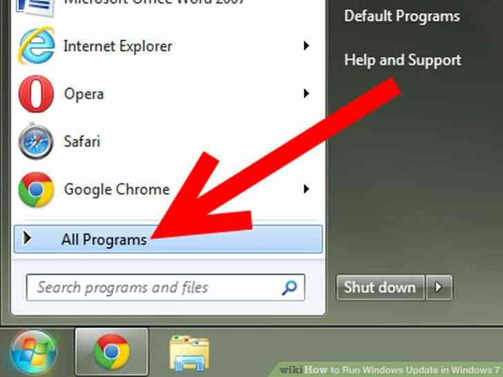 Cómo Ejecutar Windows Update en Windows 7