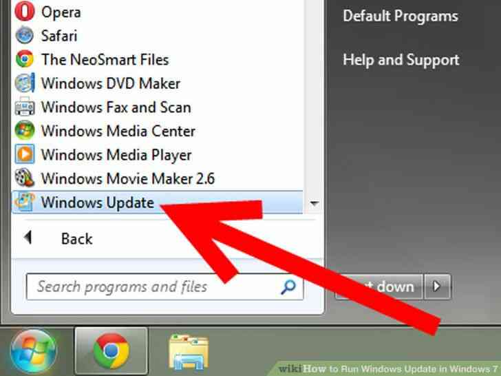 Cómo Ejecutar Windows Update en Windows 7