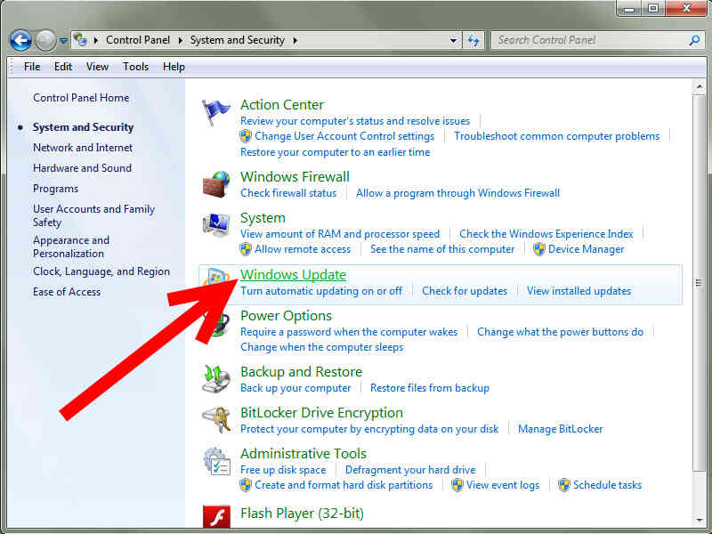 Cómo Ejecutar Windows Update en Windows 7