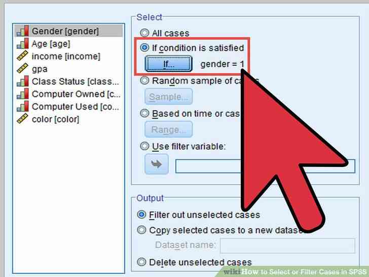 Cómo Seleccionar o Filtrar los Casos en SPSS
