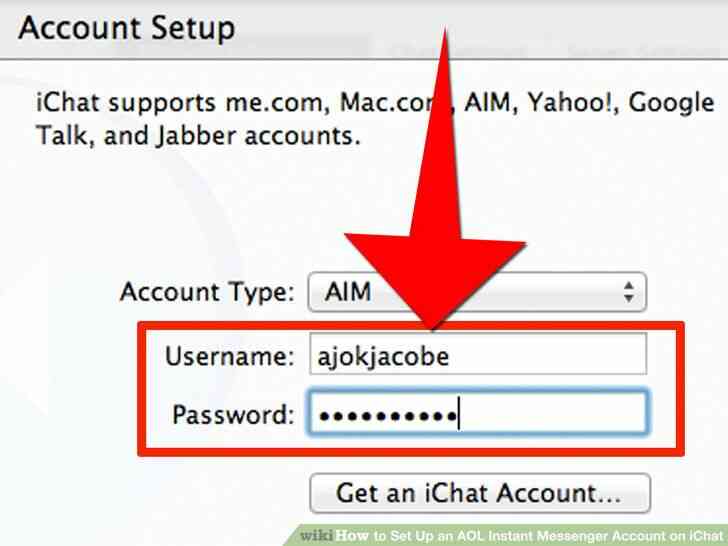 Cómo Configurar un Mensajero Instantáneo de AOL Cuenta en iChat