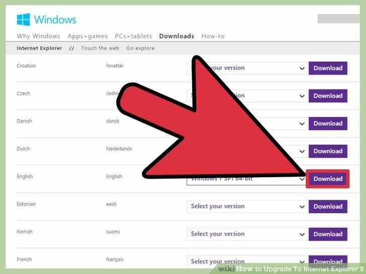Cómo Actualizar a Internet Explorer 9