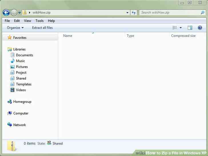 Cómo comprimir un Archivo en Windows XP