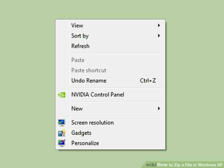 Cómo comprimir un Archivo en Windows XP