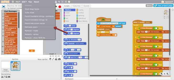 Cómo Cambiar el Color de los Bloques de Scratch