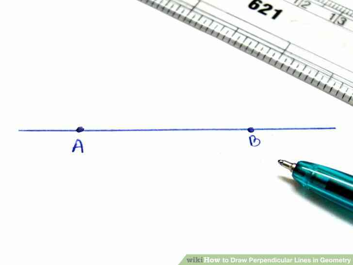 Cómo Dibujar Líneas Perpendiculares en la Geometría