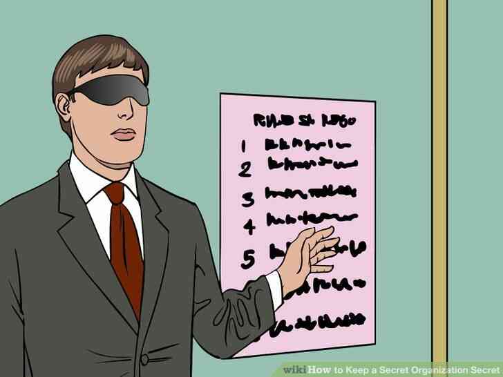 Cómo Mantener una Organización Secreta Secreta