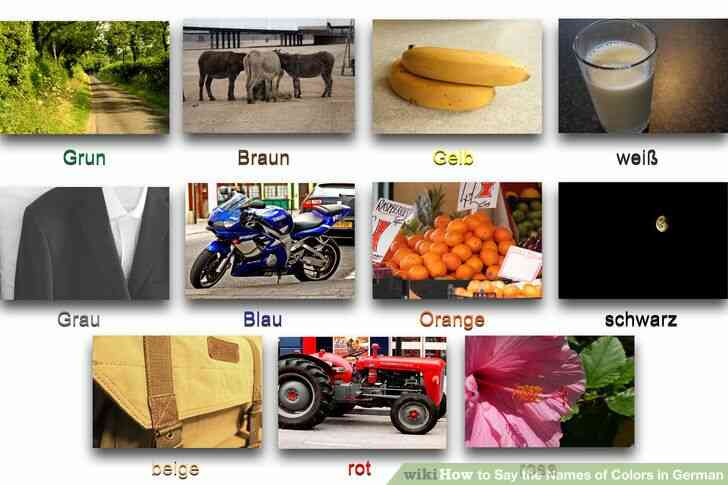 Cómo Decir los Nombres de los Colores en alemán