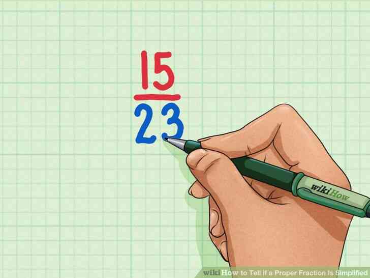 Cómo saber si una Fracción propia Es Simplificado