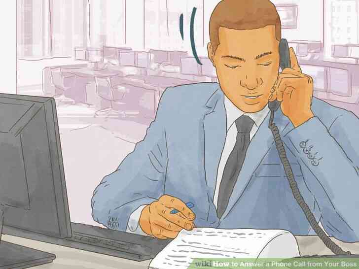 Cómo Contestar una Llamada Telefónica de Su Jefe